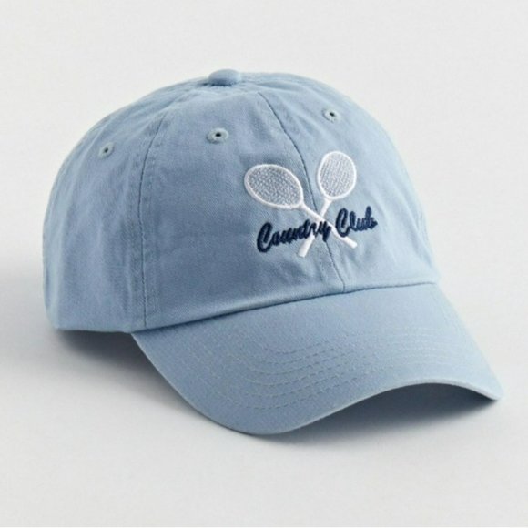Urban Outfitters | Accessories | New Urban Outfitters Blue Baseball Cap Country Club Washed Dad ...